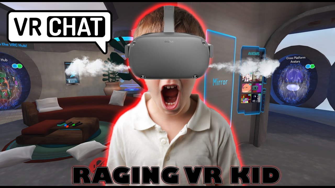 KID RAGES ON VRCHAT!!! - YouTube