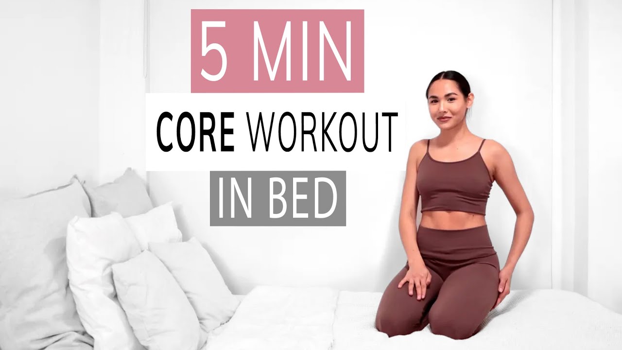 CORE WORKOUT IN BED | get toned abs at home - YouTube