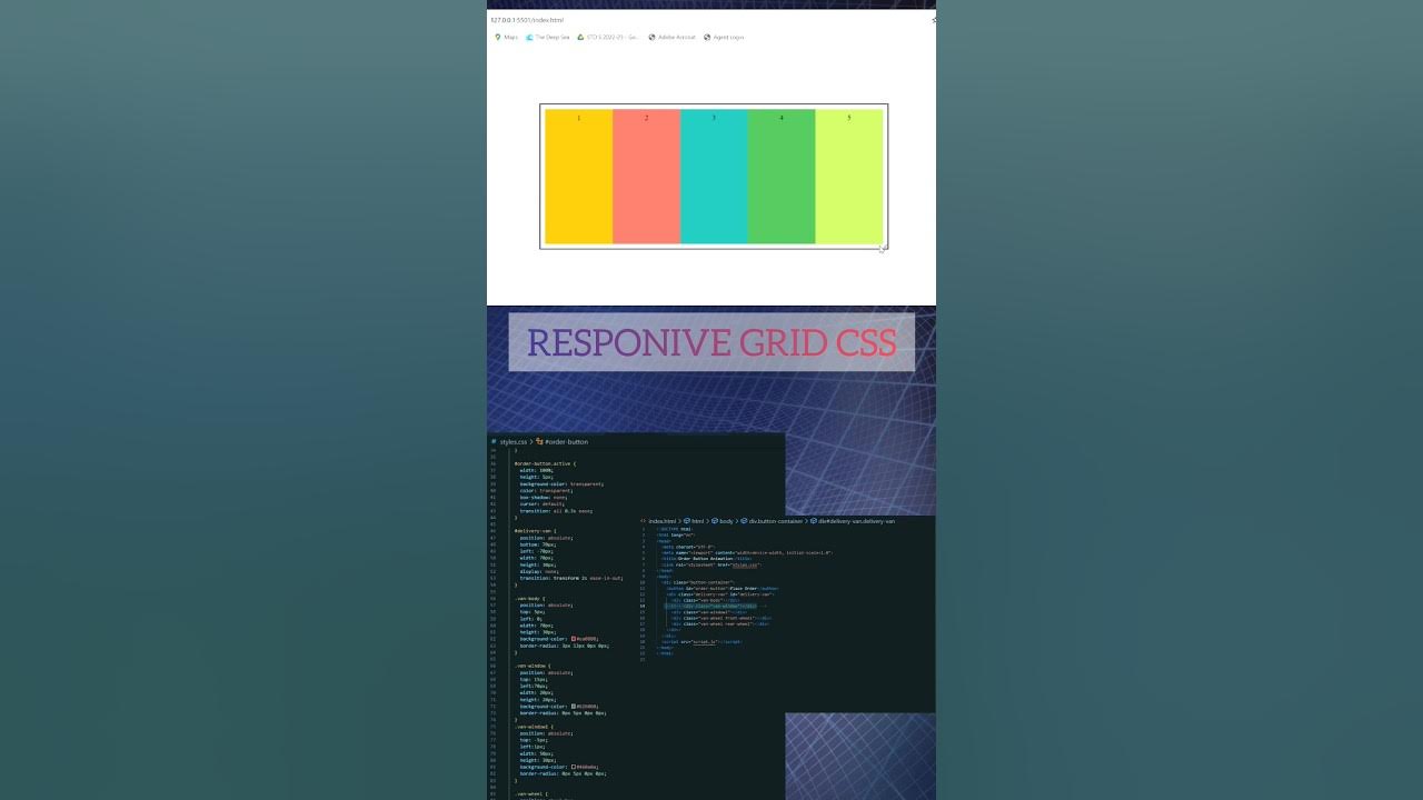 Day 5100 Responsive Grid Css Html Css Java Javascript Nodejs Login Error Meanstack Mernstack