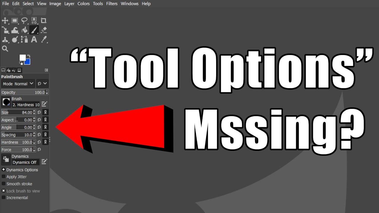 GIMP Tutorial: How to get “Tool Options” back - YouTube