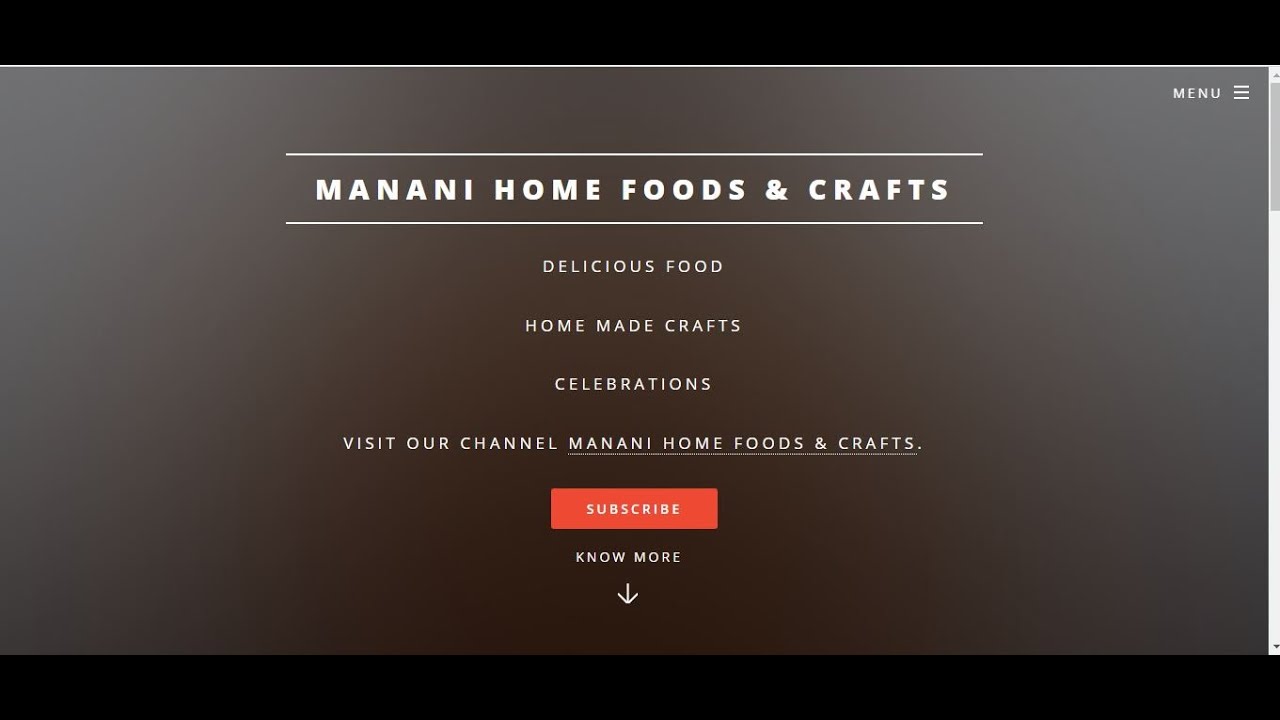 Our WEBSITE Launching || Manani Home Foods & Crafts - YouTube