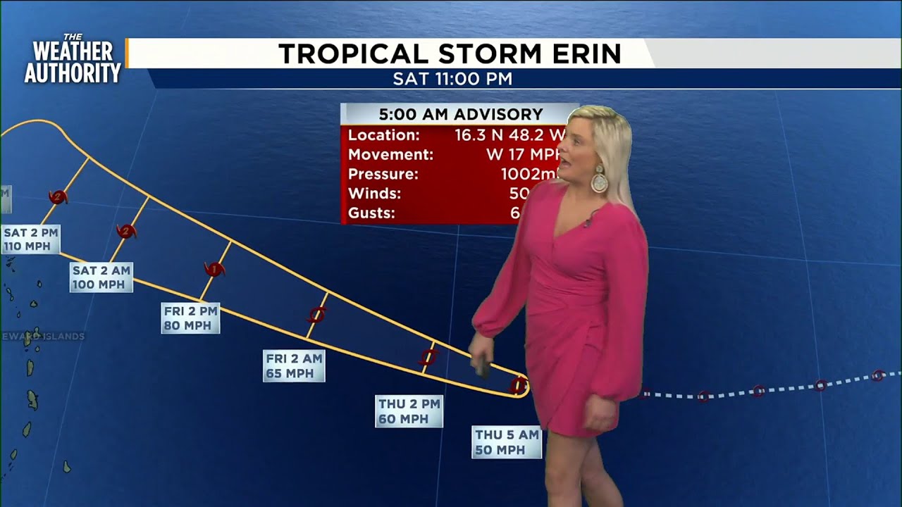 Meteorologist Katie Garner has your tropical and local forecast - YouTube