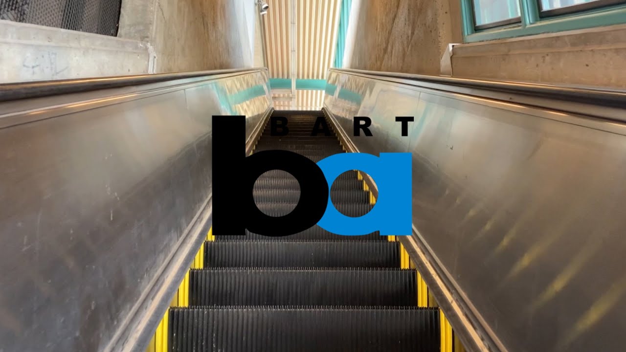 Vintage Montgomery Double-File Escalator #2 - West Oakland BART Station ...