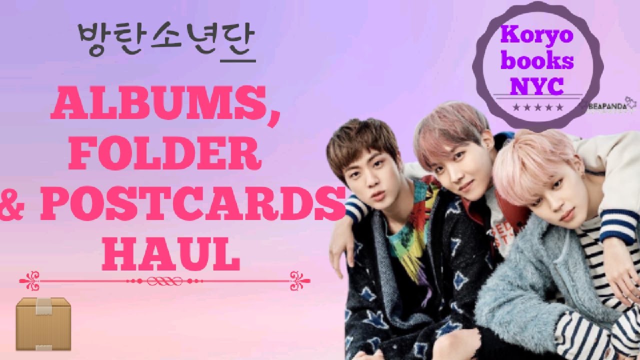 📦KPOP HAUL+UNBOXING📦:BTS albums +Folder +postcards (KORYO BOOKS NYC ...