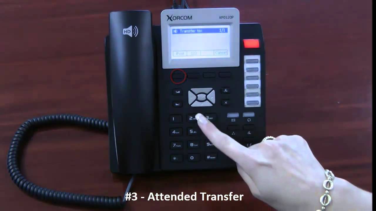 How to Transfer a Call - Xorcom IP Phones Video Tutorial - YouTube