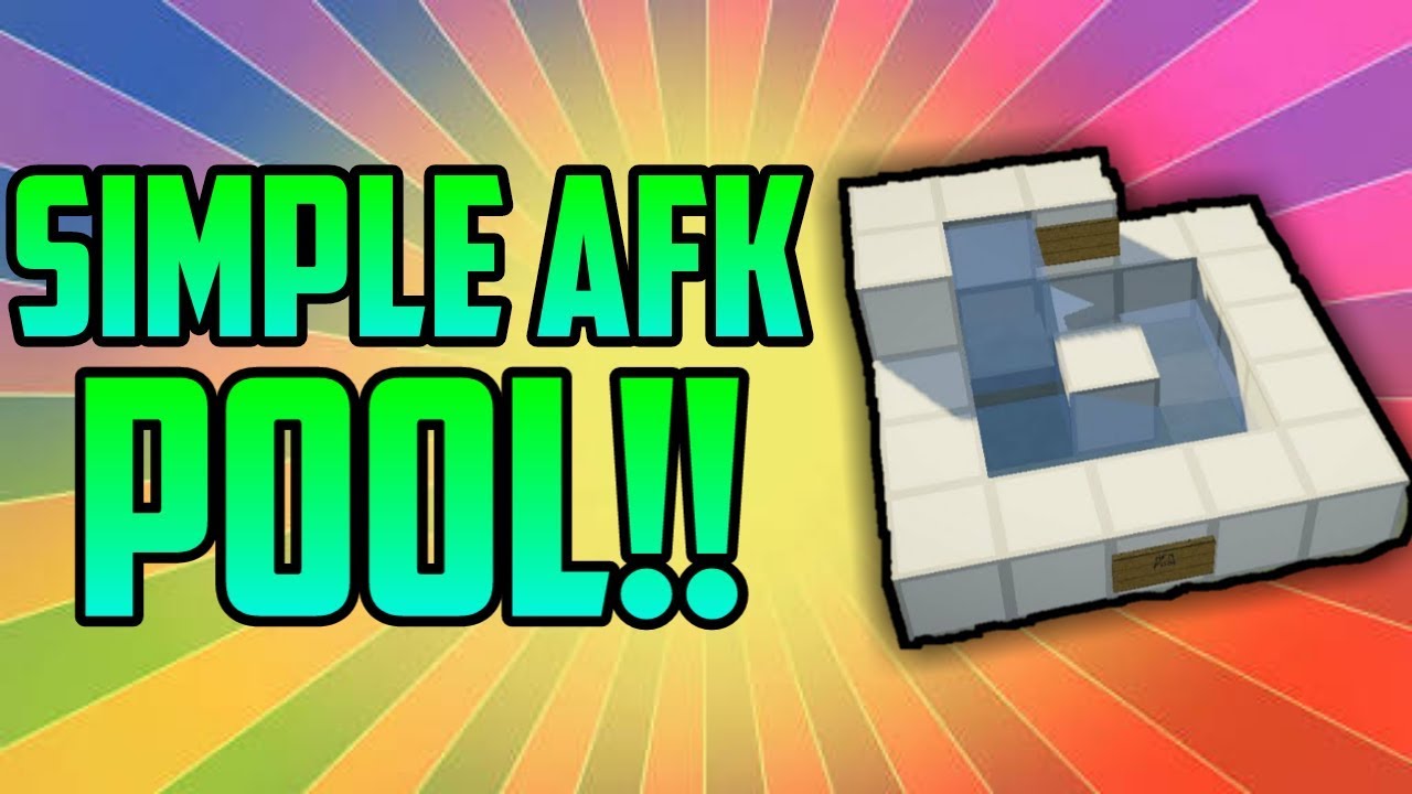 How To Make A Very Simple AFK Pool In Minecraft! - YouTube
