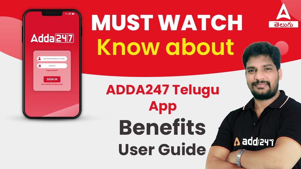 🛑MUST WATCH - Know about ADDA247 Telugu App Benefits User Guide - YouTube