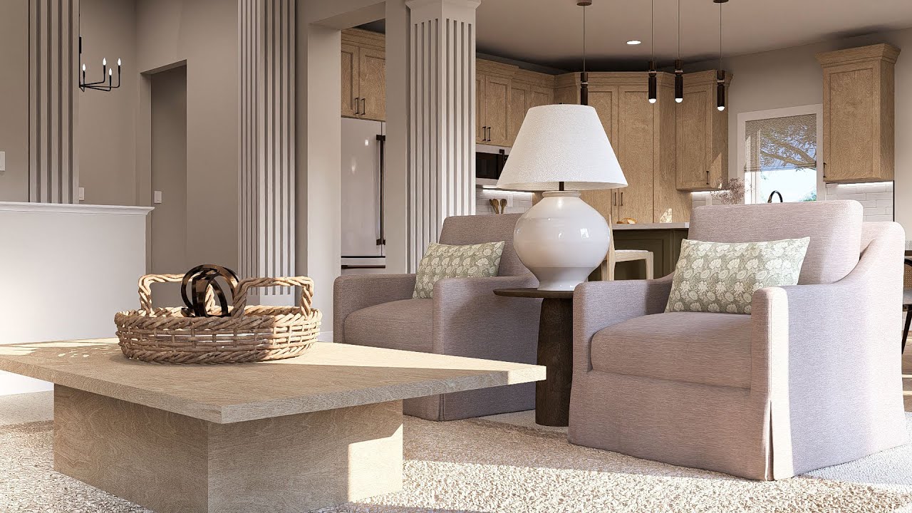 Traditional House Plan INTERIORS | Freeman - YouTube