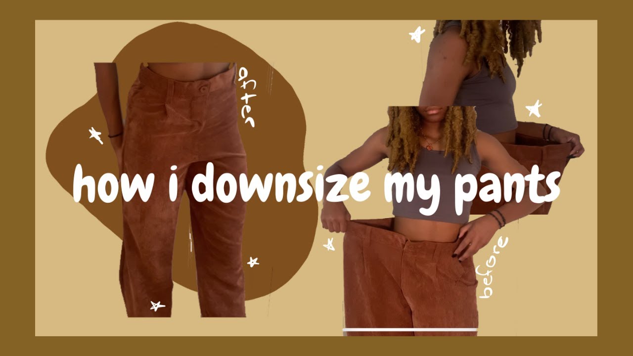 How I Downsize my Pants (sewing tutorial) - YouTube