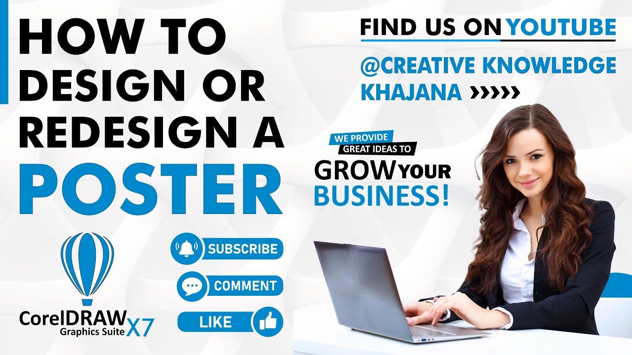 How To #Create A #poster | #coreldraw | #tutorial | #design #youtube | Creative knowledge | # ...