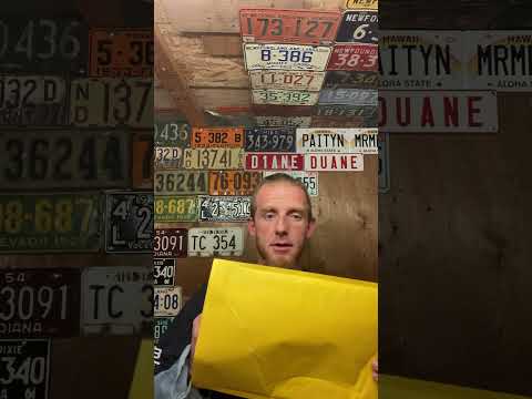 Mystery license plate package 76 - YouTube