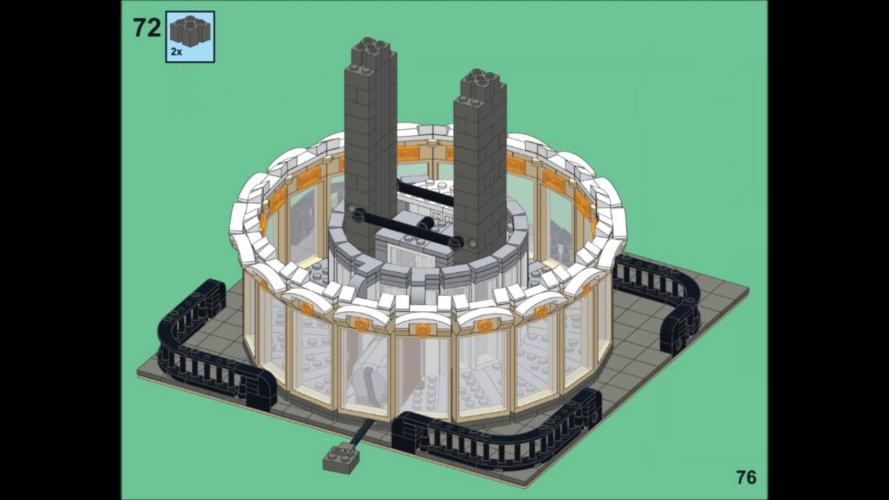 Lego MOC Nuclear Building - Instructions - YouTube