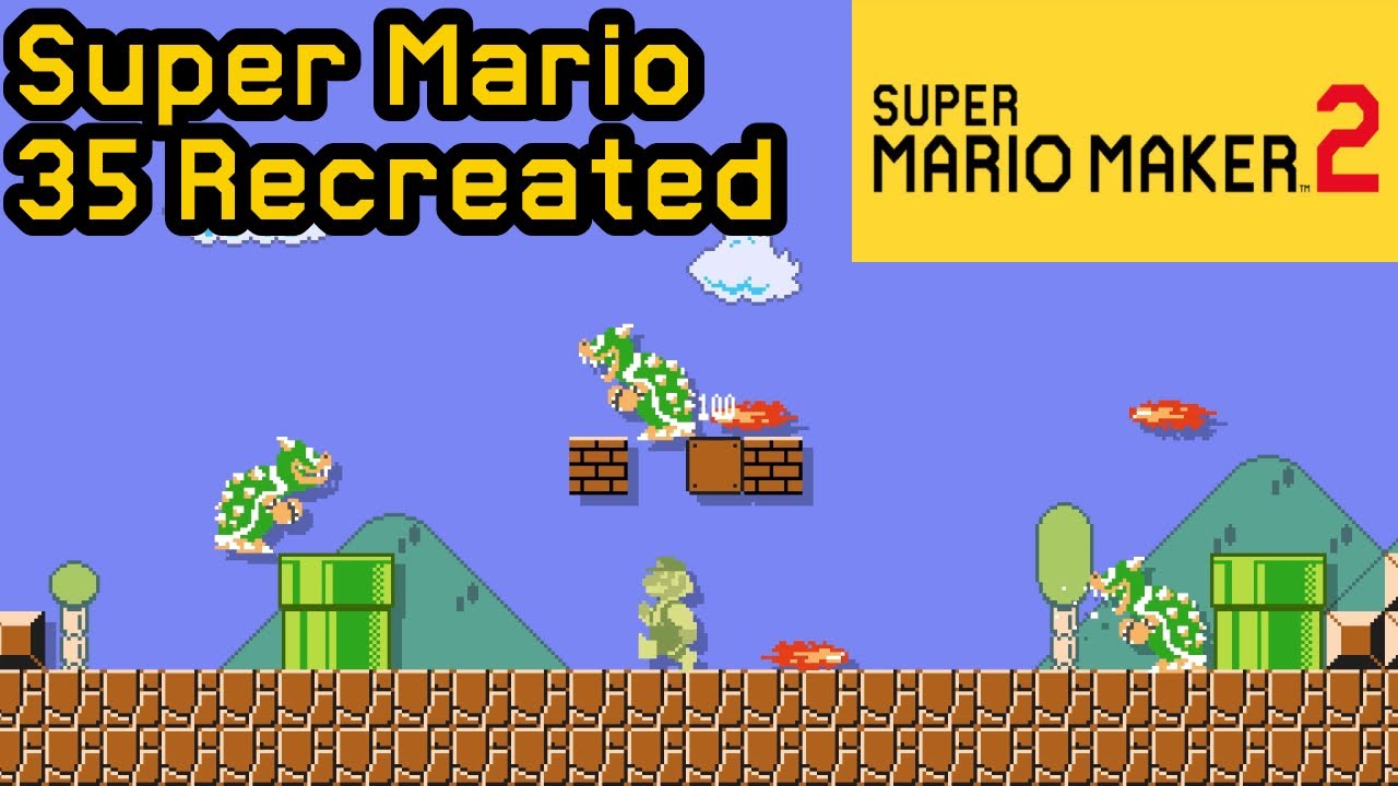 Super Mario 35 Recreated in Super Mario Maker 2 (No Commentary) - YouTube