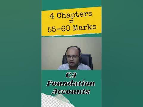 4 Chapters = 60 Marks Guaranteed in Accounts | CA Foundation June 2024 #shots - YouTube