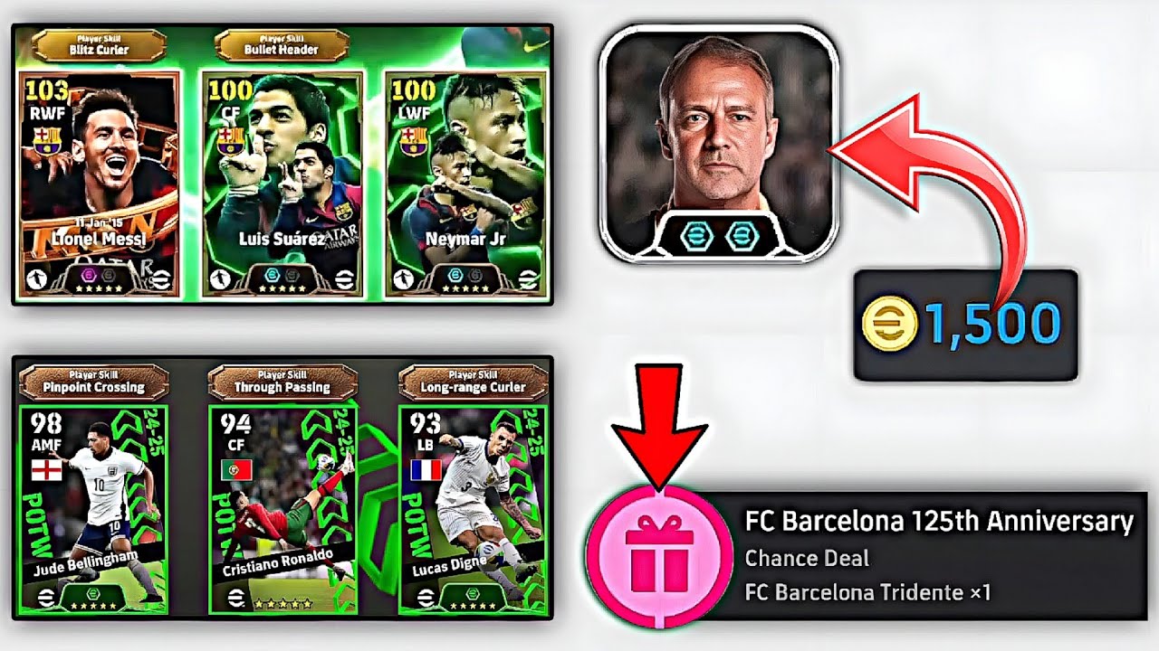 New Version efootball25 125 Anniversary Free Epic// New Barca Epic ...