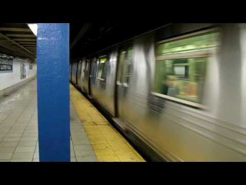 MTA New York City Subway : Forest Hills Bound R46 V Train @ Woodhaven Blvd - YouTube