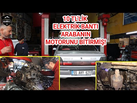 ELEKTRİK BANTI ARABAYA MOTOR YEDİRTTİ! (Renault 19 Europa 1.6 Motor Rektifiye | Silindir Kapak )