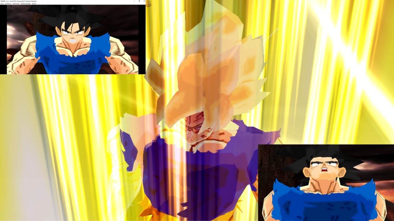 Goku SSJ First Time + Animacion de boca DBZ TTT - YouTube
