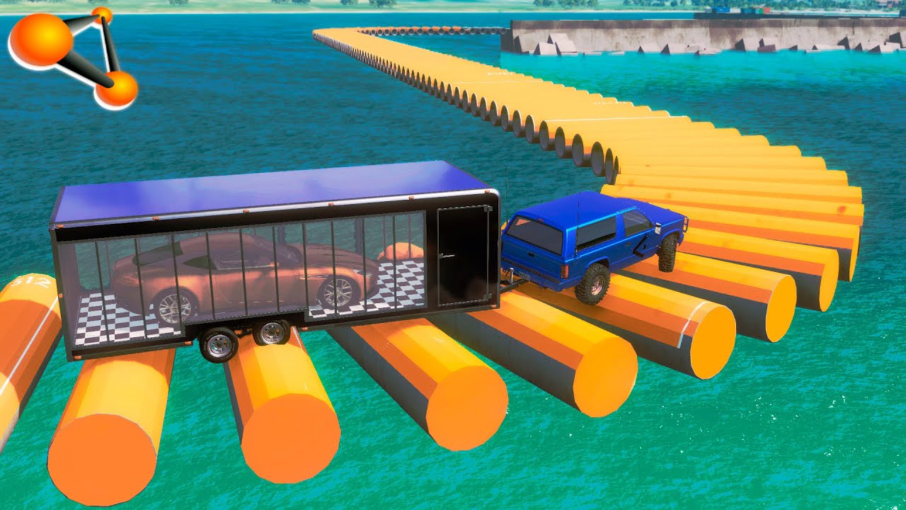 BeamNG.drive - Giant Pipe Bridge - YouTube