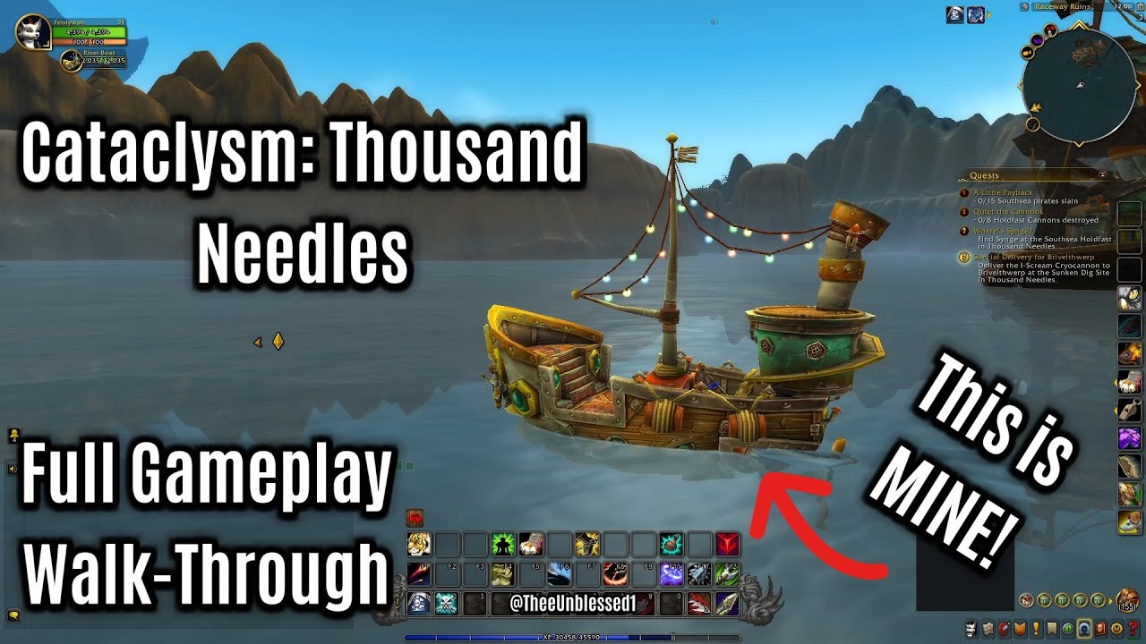 World of Warcraft CATACLYSM: Thousand Needles Full Gameplay Walk ...