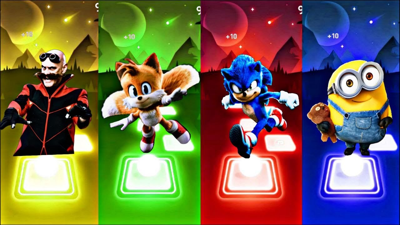 SONIC THE HEDGEHOG 2 VS SONIC PRIME VS MINIONS : the rise of gru. - YouTube