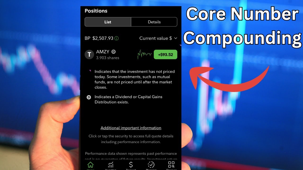 Core number compounding - passive income - Fidelity brokerage account ...