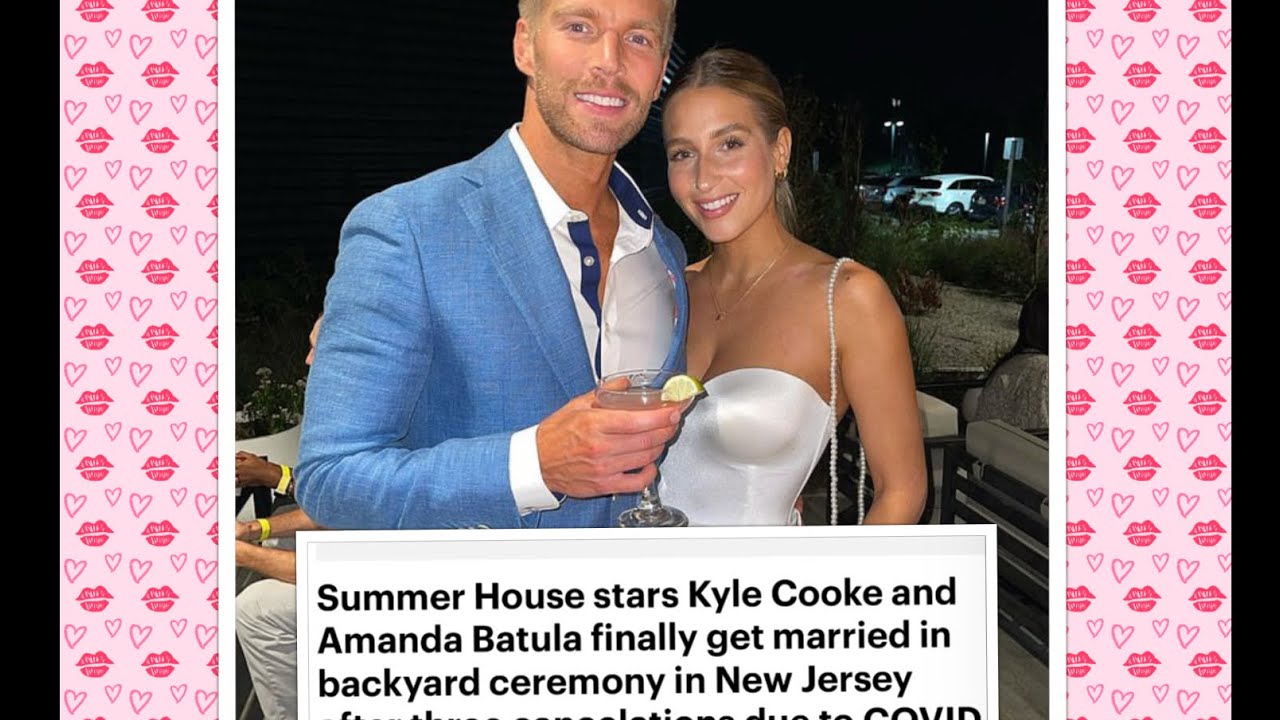 Summer house Reality stars Kyle Cook and Amanda FinallyWEDDING BELLS ...