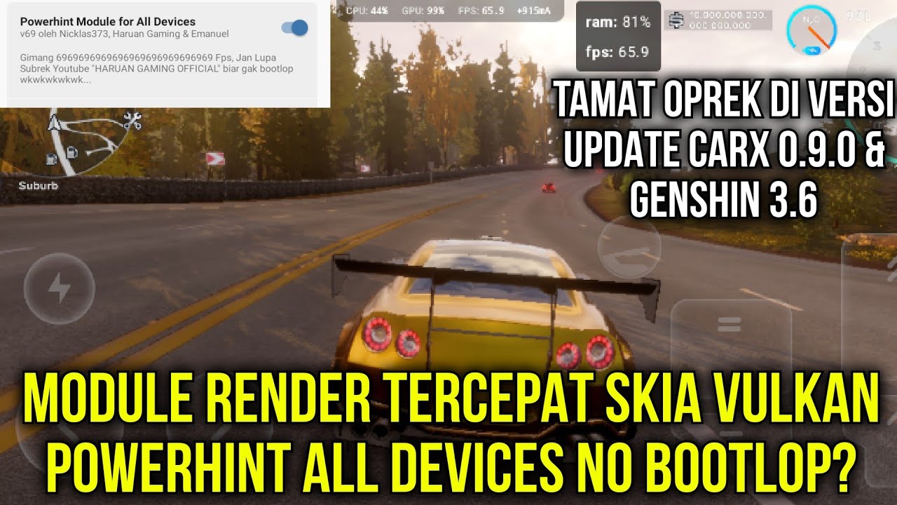 Render Skia Vulkan X Powerhint Boost Cpu? Racikan module magisk carx 0. ...
