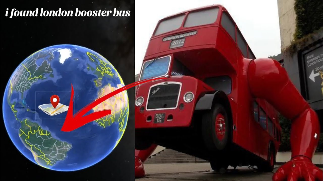 i found London Booster bus on Google map and google earth 🌎#earth #map ...