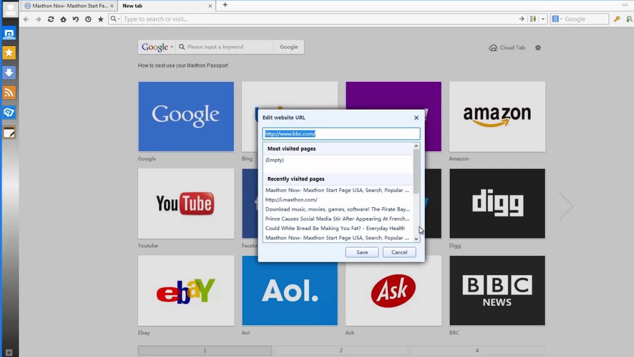 Maxthon Browser Feature Discovery - Syncing Quick Access Links Tutorial - YouTube