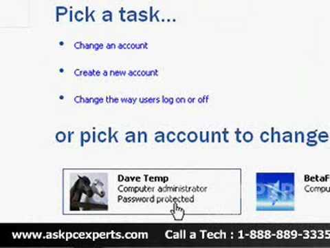 Windows Vista User Account - YouTube
