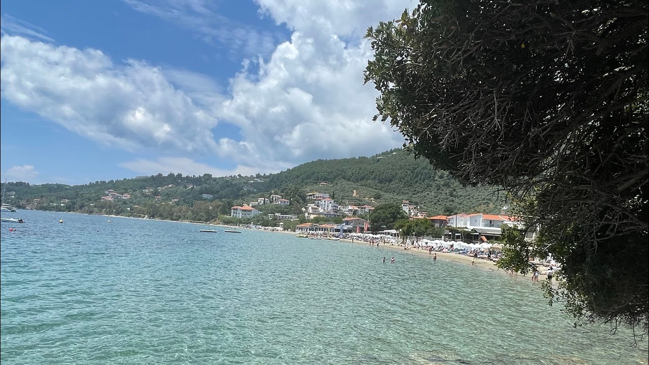 Skiathos Greece 🇬🇷 megali Ammos #skiathos skiathos - YouTube