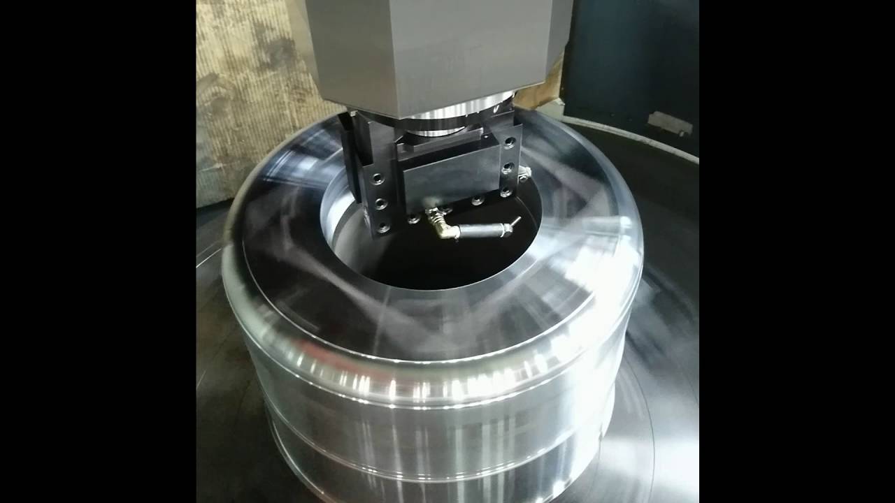 RAL-16 Cutting OD & ID_Radar CNC Vertical Lathe_160527 - YouTube