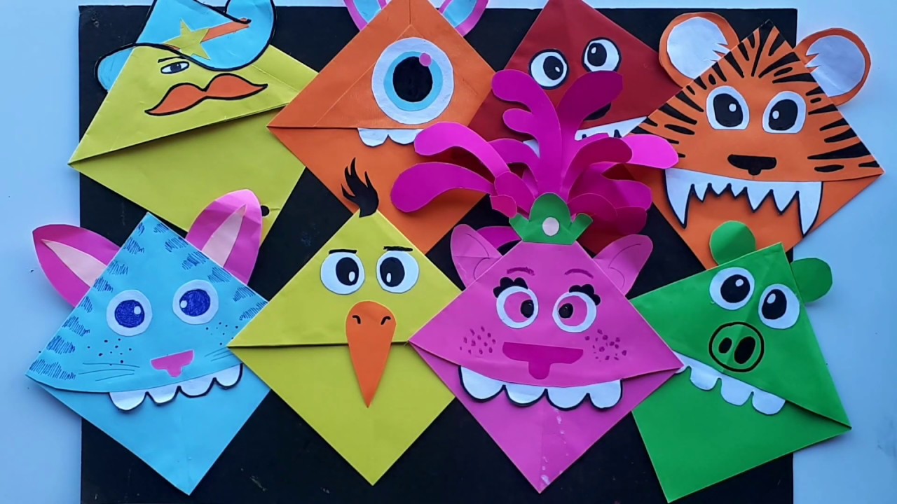 STYLISH BOOKMARKS (CARTOON CHARACTERS) - YouTube