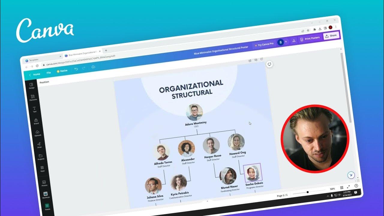 Does Canva have Organizational Charts - YouTube