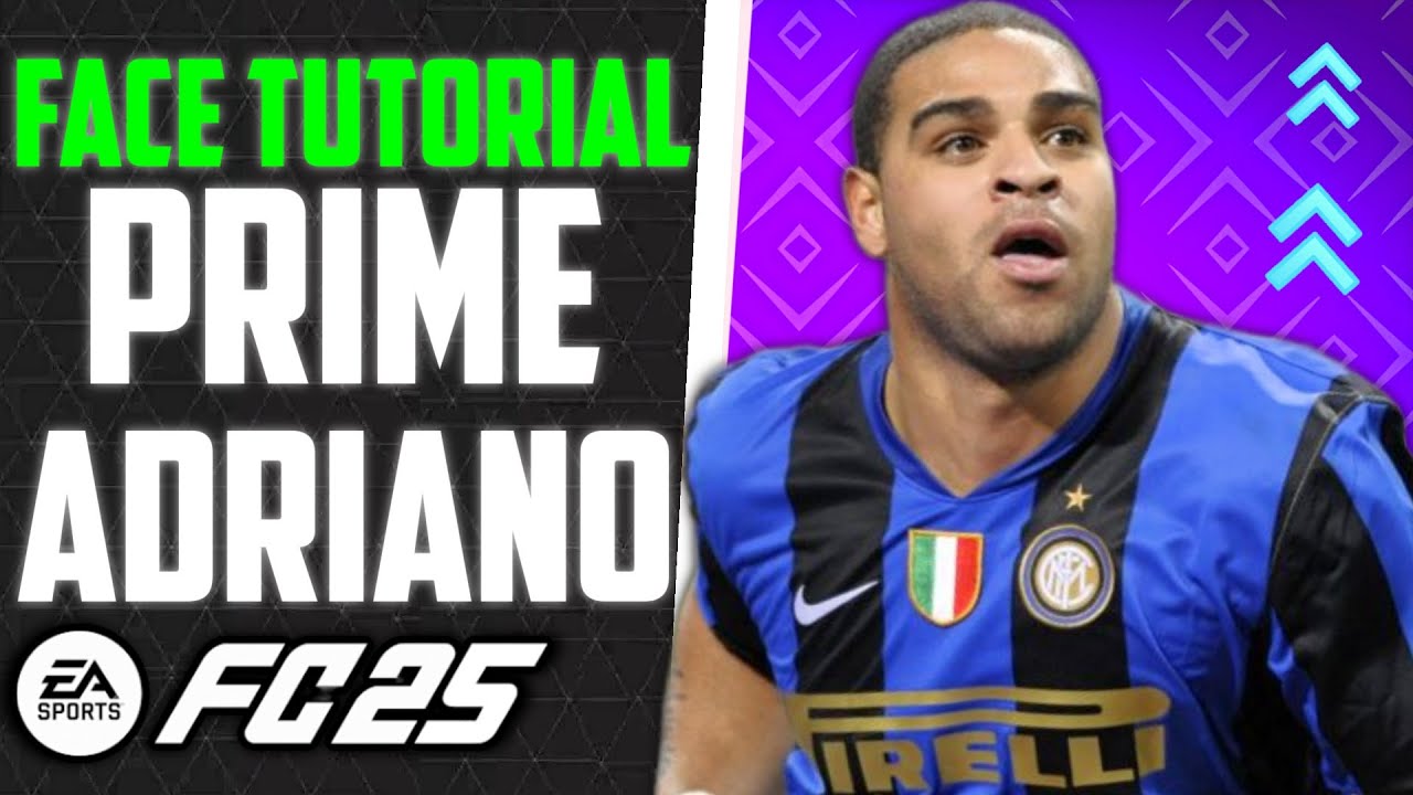 How to make ADRIANO in EA FC 25 - Pro Clubs/Career Mode Face Creation - YouTube