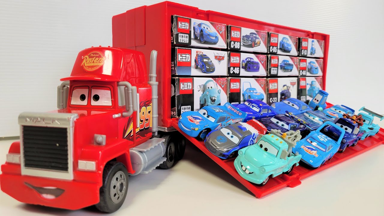 [Cars Tomica] Blue box set ! I open it and look at the minicar. - YouTube
