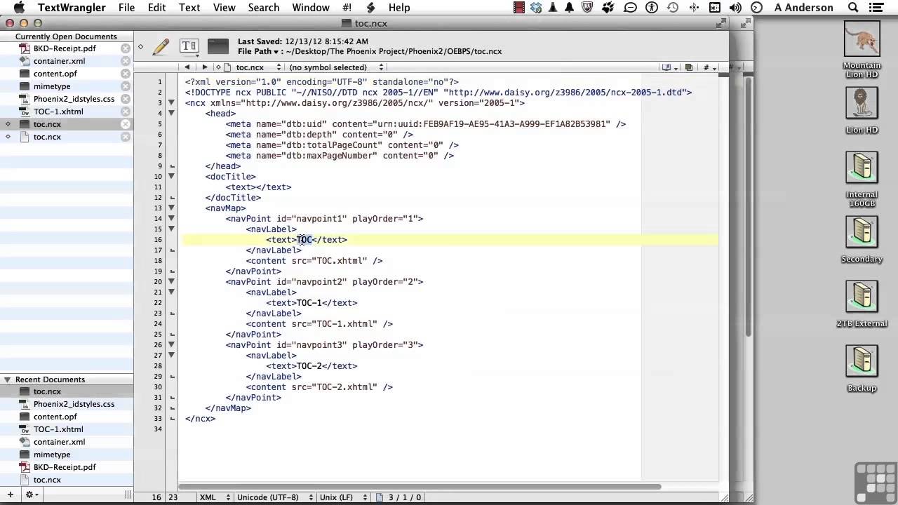 Creating eBooks Tutorial | Modifying The ePub Table Of Contents - YouTube