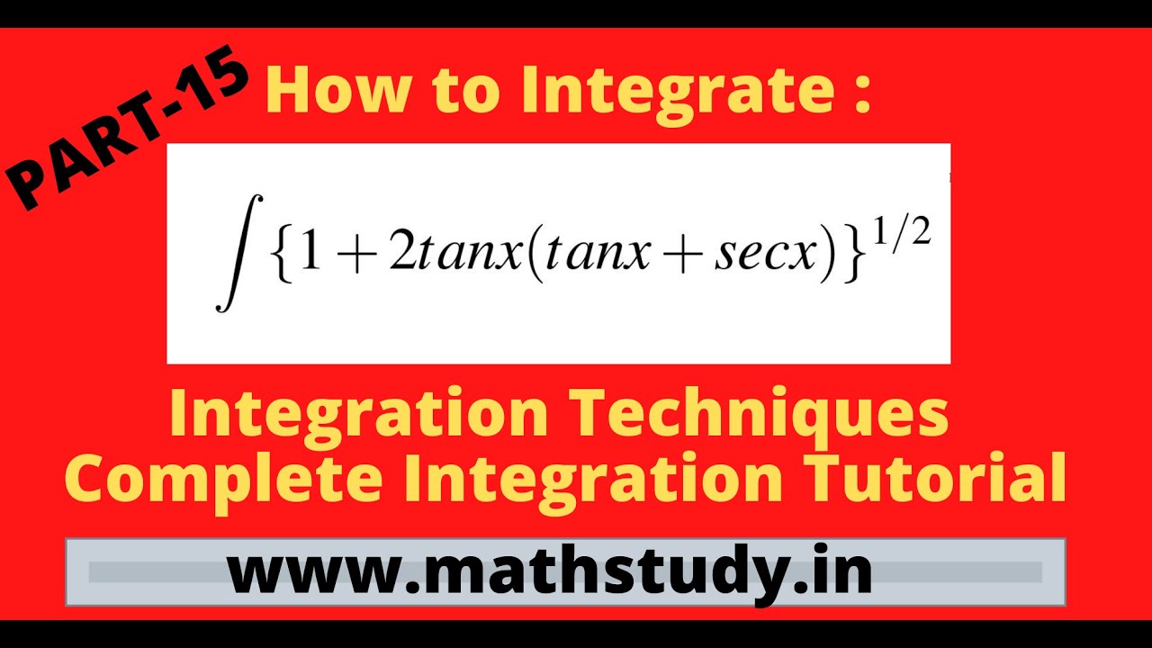 Integrate (1+2tanx(tanx +secx))^1/2 dx,How to integrate (1+2tanx(tanx ...