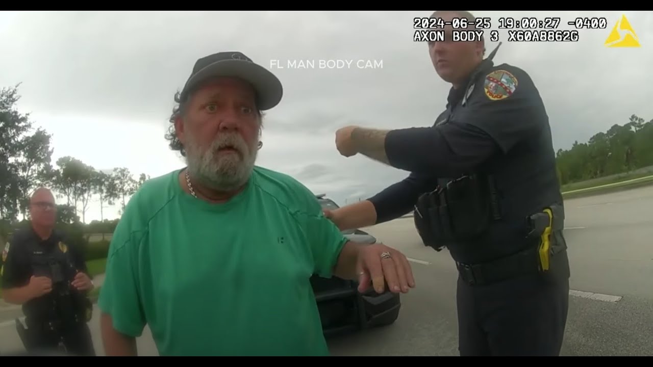 Florida man too drunk to stand arrested for DUI - YouTube