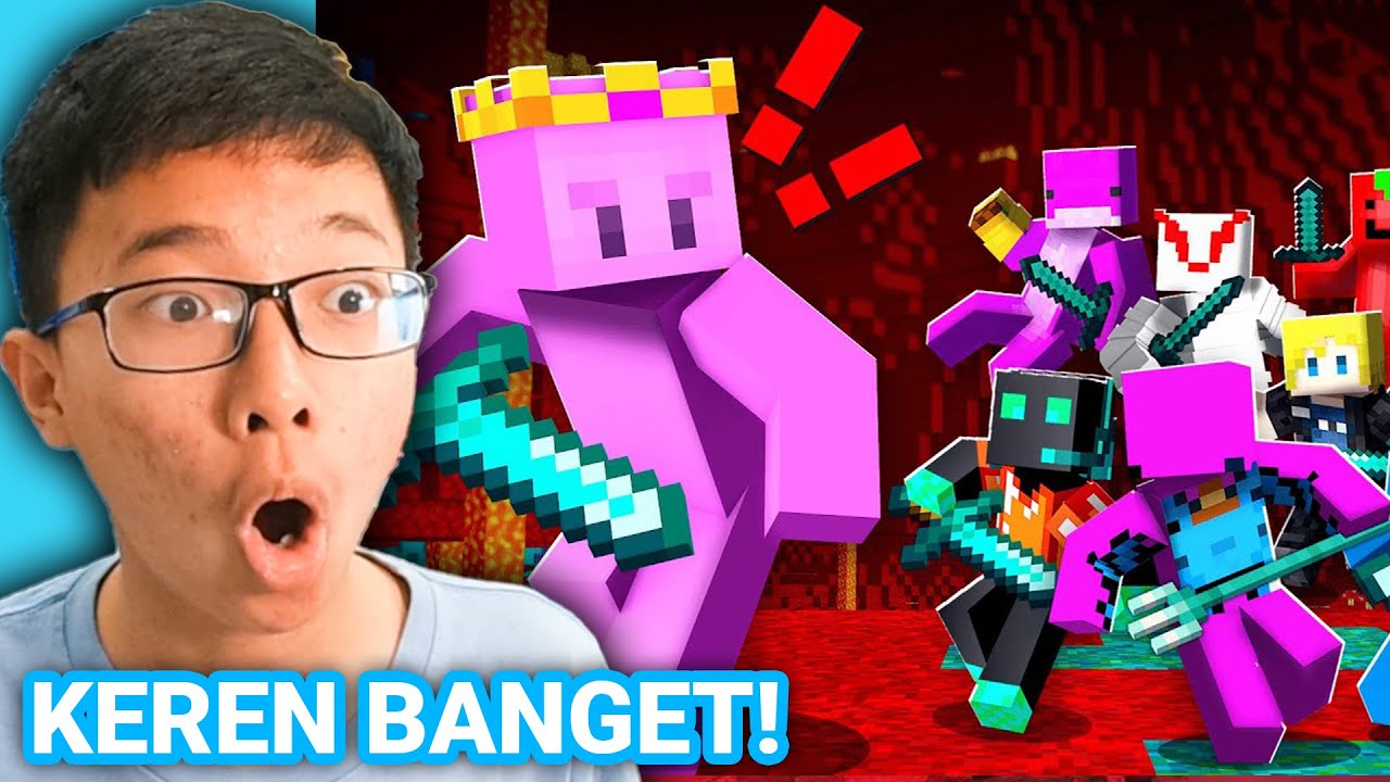 Aku Reaksi Baablu Minecraft Speedrunner VS 9 Hunters FINALE - YouTube