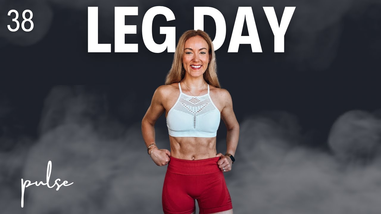 Diamond Pyramid Leg Day Workout with Dumbbells | Pulse Day 38 - YouTube