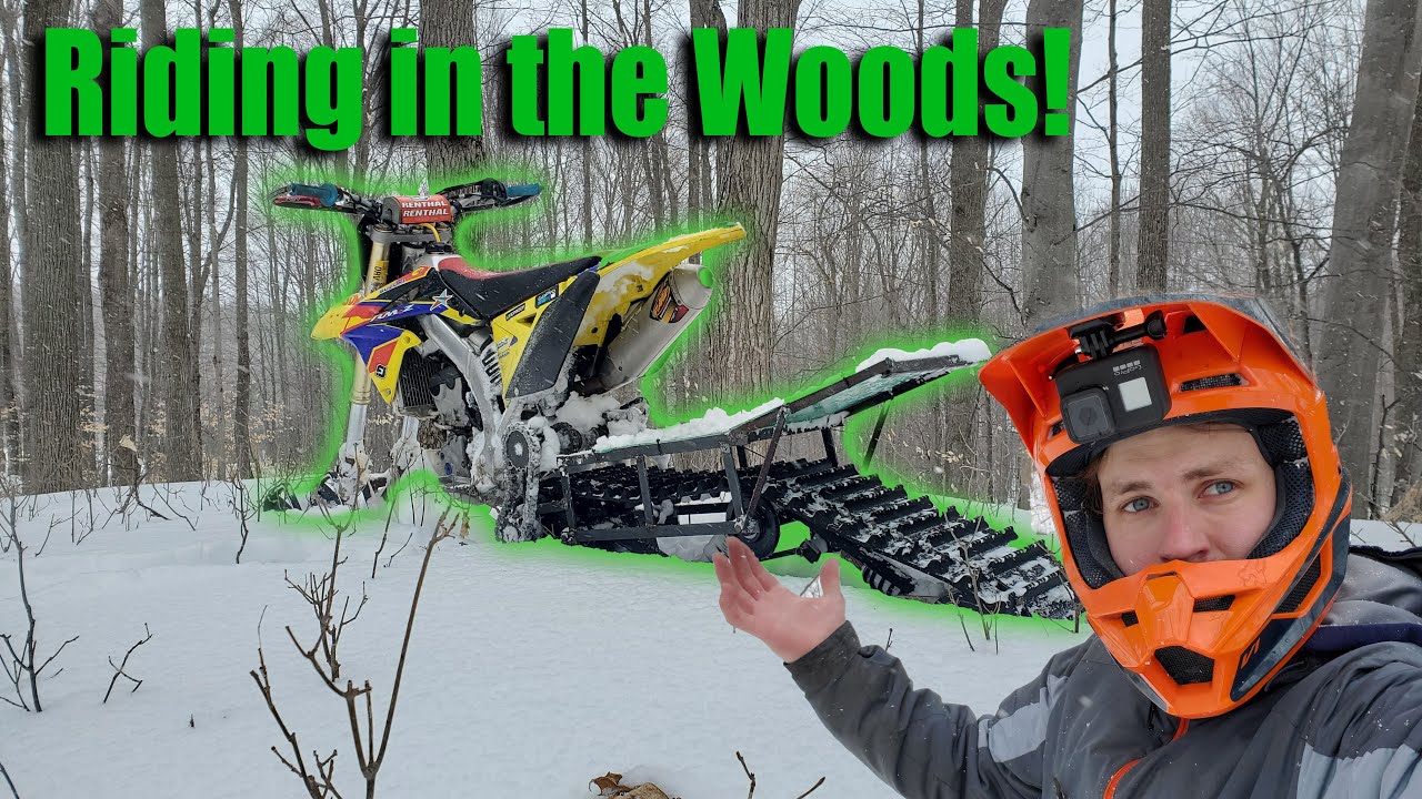 Custom Built Snow Bike Build in Deep Snow and Backcountry - YouTube