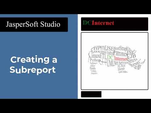 Jaspersoft Studio Creating a Subreport-Creación Subreporte conJaspersoft Studio - YouTube