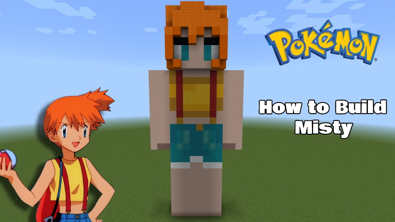 Minecraft | How To Build a Misty Statue From (Pokémon) - YouTube