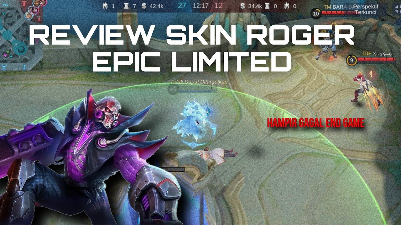 review skin roger epic limited (free)#mlbb #mobilelegends #roger - YouTube