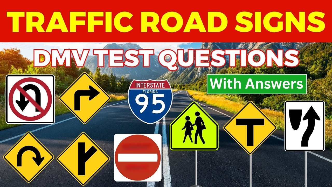 DMV Road Signs Test – Questions & Answers (2026 Practice) - YouTube