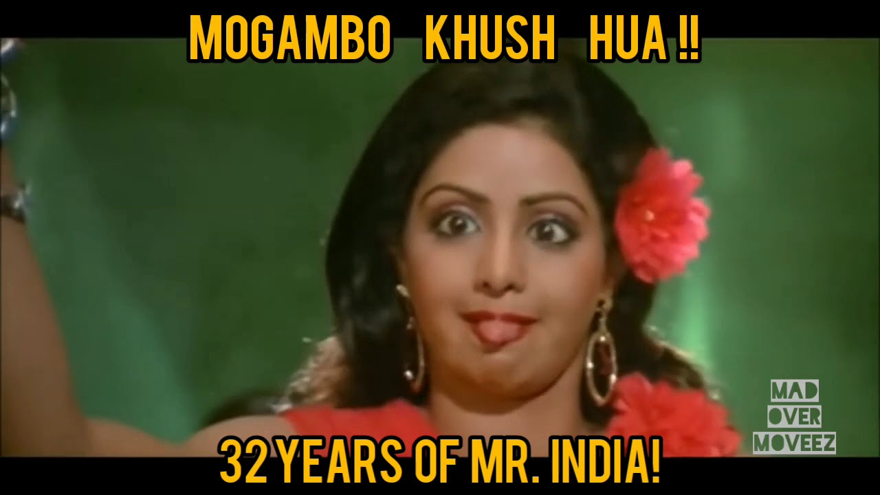 Mr. India completes 32 years. Mogambo khush hua! - YouTube