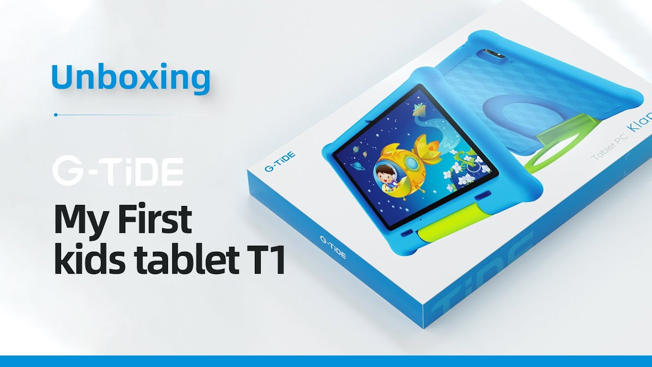 Unboxing🎁 - My First G-TiDE kids tablet 🔵 - YouTube