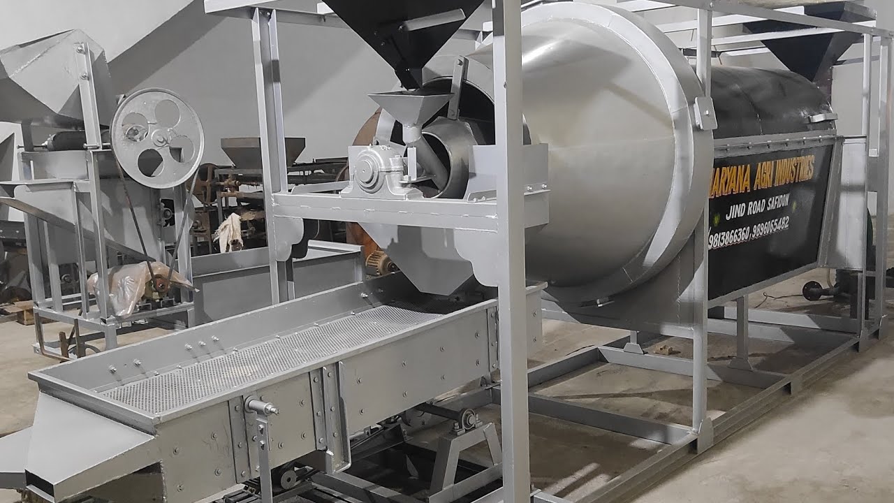 How to make Chana roasting machine plant processing makhana ,futana +91 ...